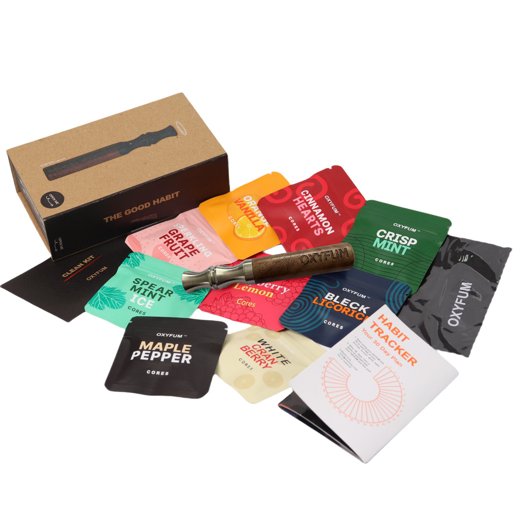 Oxyfum 316L สแตนเลส Fum Inhaler 9 รสชาติที่ต้องการ Infused Essential ...