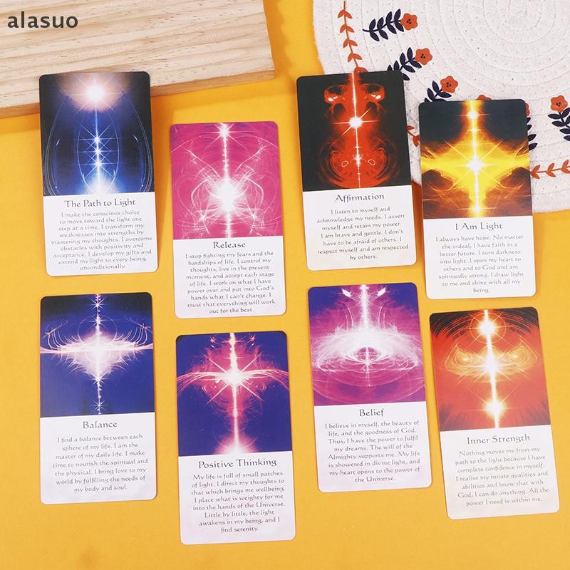 [ala] Healing Energy Oracle การ์ด 54 ชิ้นการ์ดเวอร์ชันภาษาอังกฤษ Tarot ...