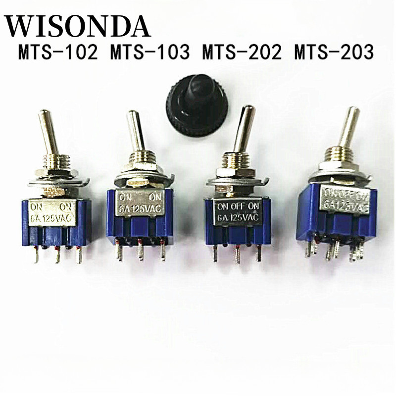 10PCSMiniature Toggle Switch Single Pole Double Throw SPDT DPDT ON-OFF ...