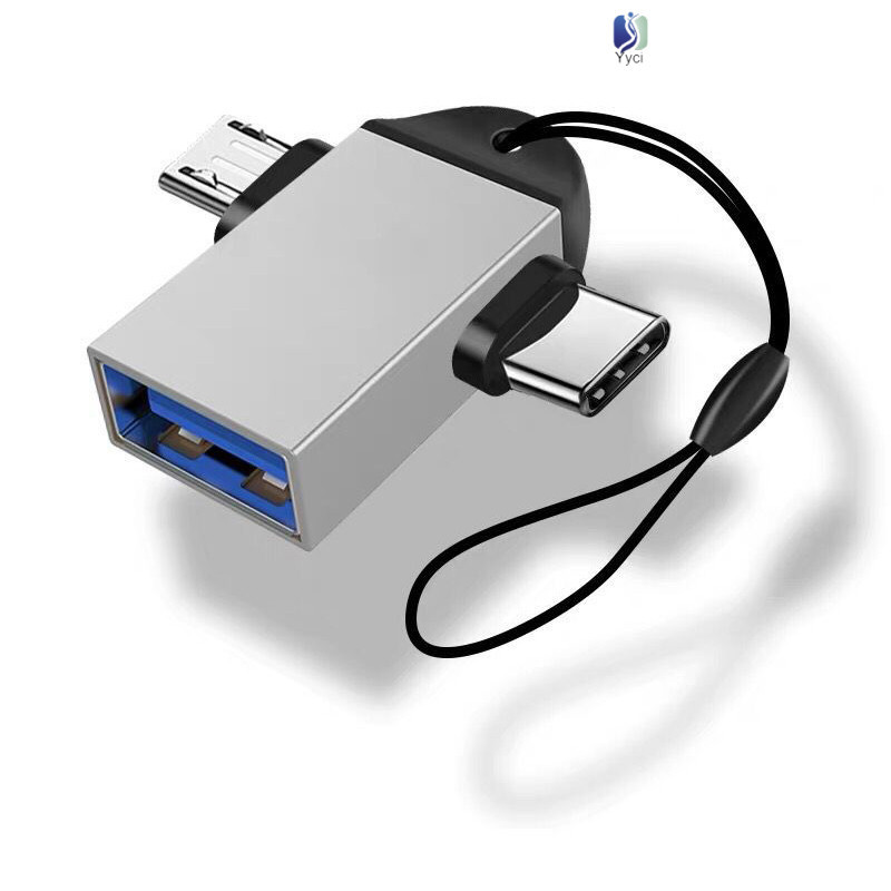 Otg อะแดปเตอร์แปลง 2-in-1 Micro USB Type C เป็น USB 3.0 Type-C USB C ...