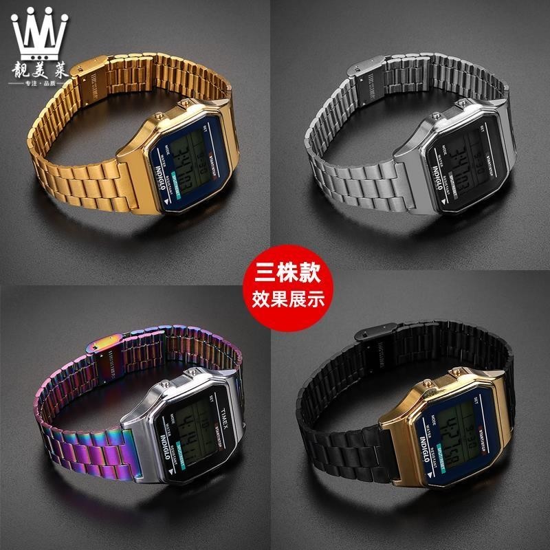 สายนาฬิกาข้อมือสเตนเลส สําหรับ Casio A158 A159 A168 A169 B650 AQ230 ...