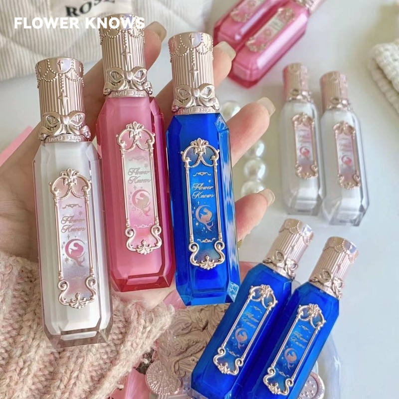 Flower KNOWS Lip Glaze Moonlight Mermaid Gem Lip Glaze Moisturizing Lip ...