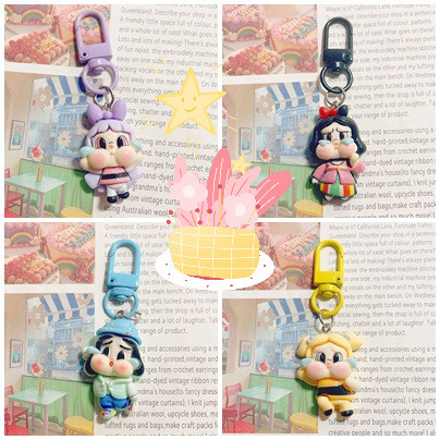Macaron Crybaby พวงกุญแจน ่ ารักโบว ์ เรซิ ่ นพวงกุญแจการ ์ ตูนเครื ่ ...