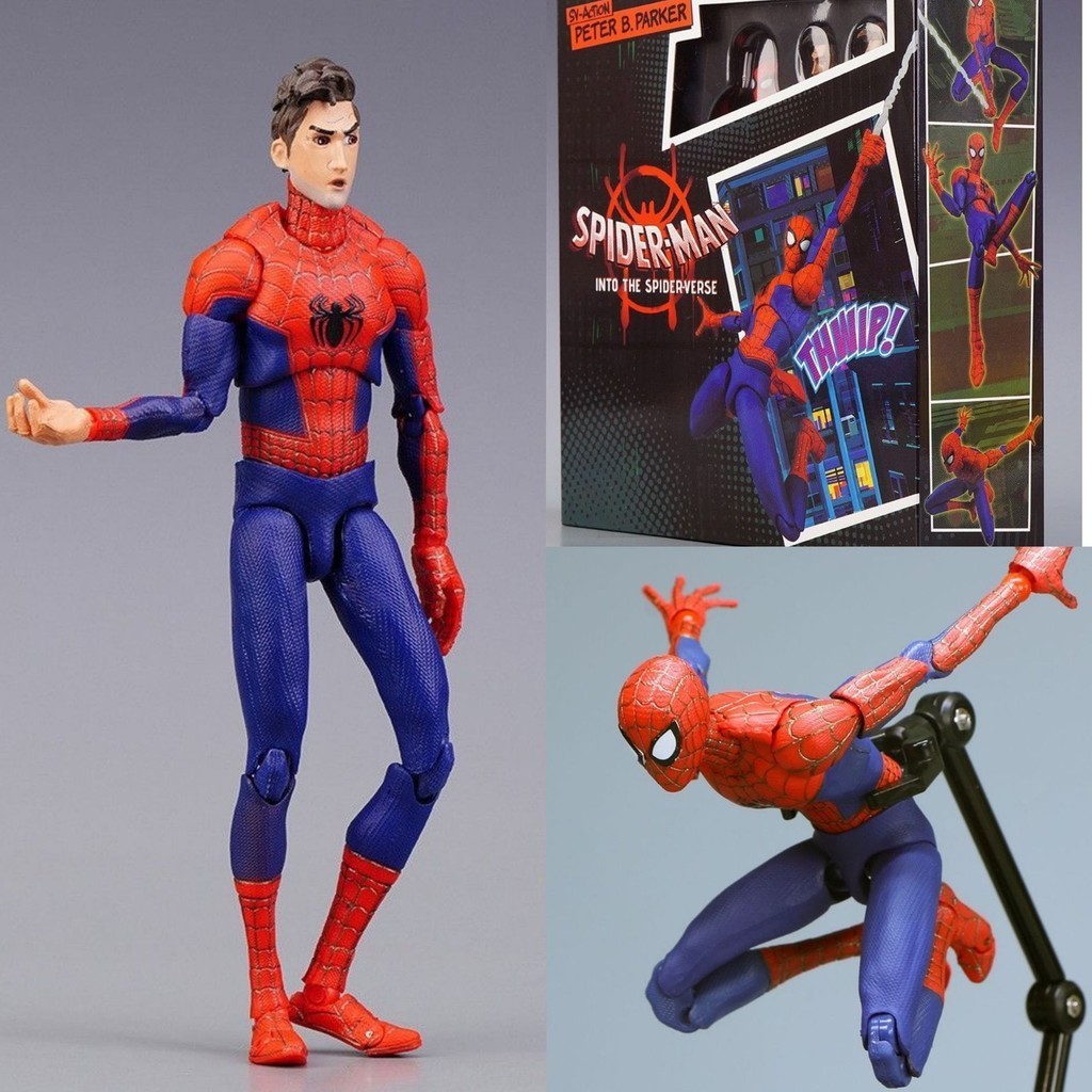 Mafex Spider Man 185 Action Figure Spiderman Articulado Mdoel ของเล่น ...