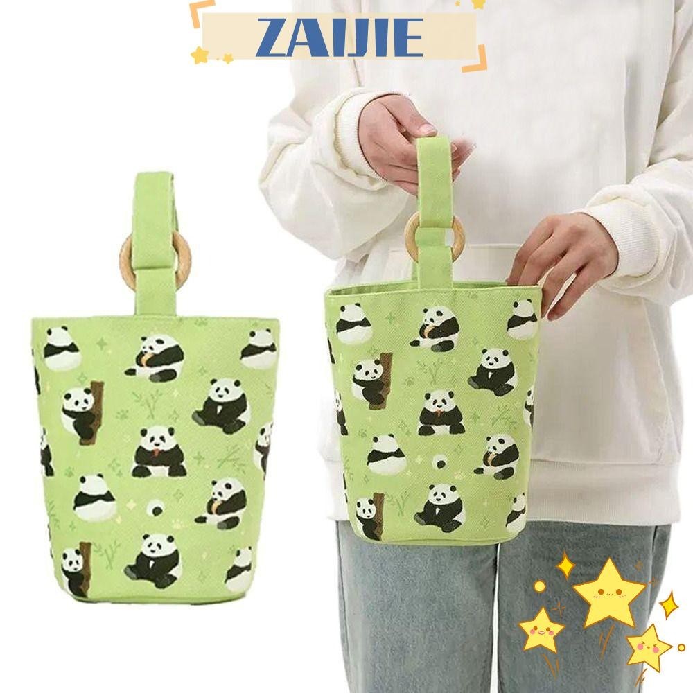 Zaijie24 ถุงอาหารกลางวัน , Panda Portable Panda Bucket Handbag, คุณภาพ ...
