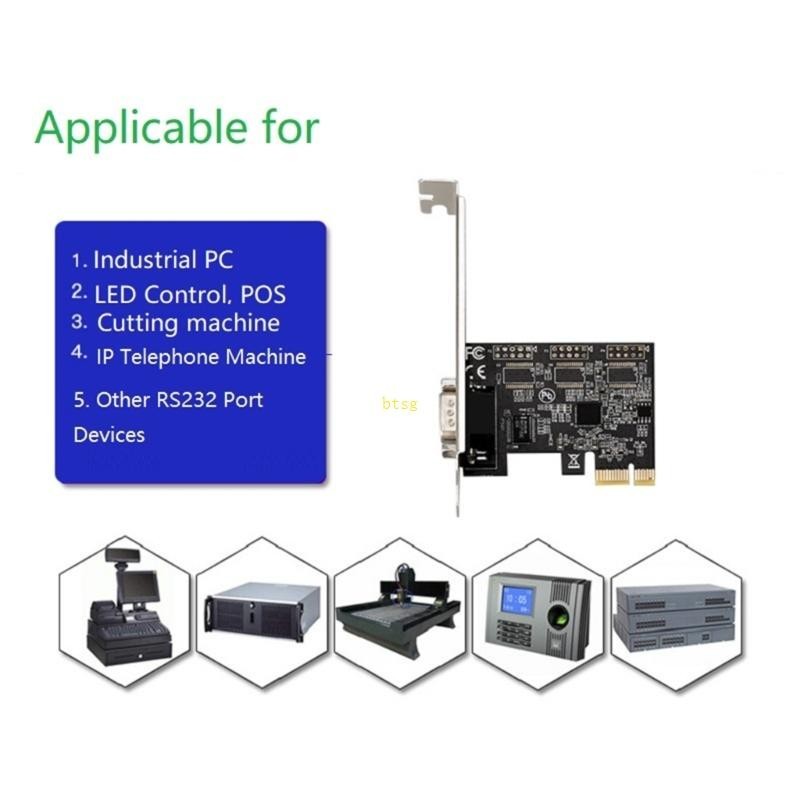 Bt คุณภาพสูง AX99100 PCIe เป็น RS232 การ์ดขยาย PCB คุณภาพ | Shopee Thailand