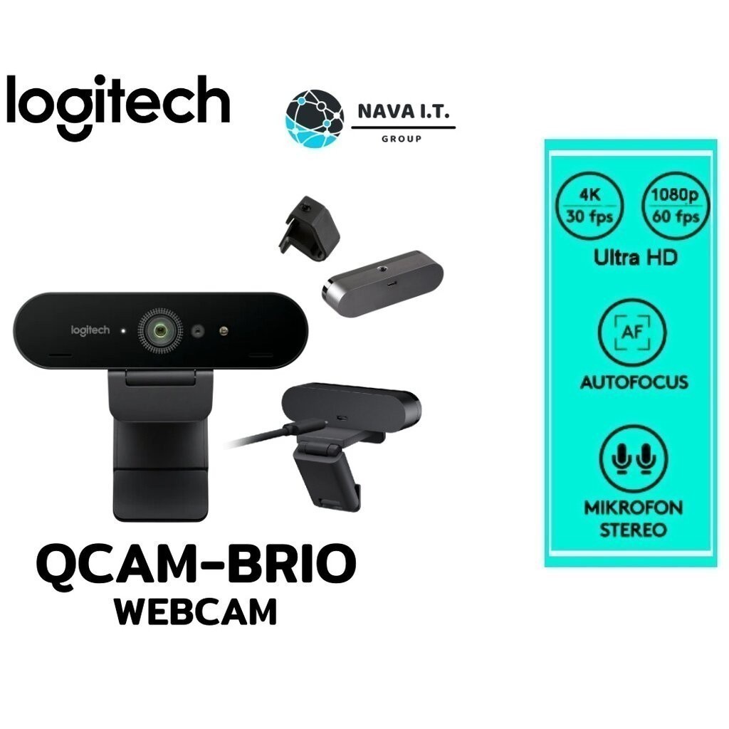 ⚡️กรุงเทพฯด่วน1ชั่วโมง⚡️ LOGITECH QCAM-BRIO BRIO ULTRA HD PRO เว็บแคม ...
