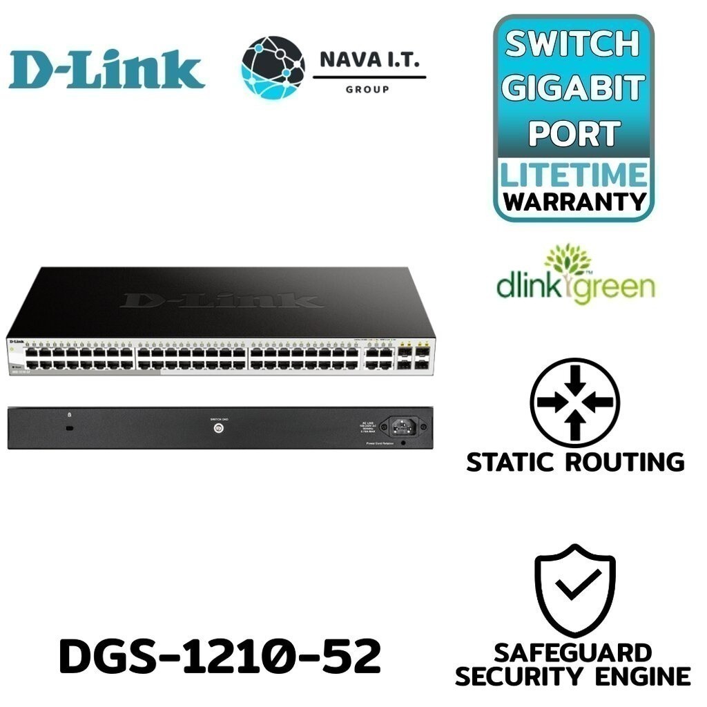 ⚡️กรุงเทพฯด่วน1ชั่วโมง⚡️ D-LINK DGS-1210-52 52-PORT GIGABIT SMART ...