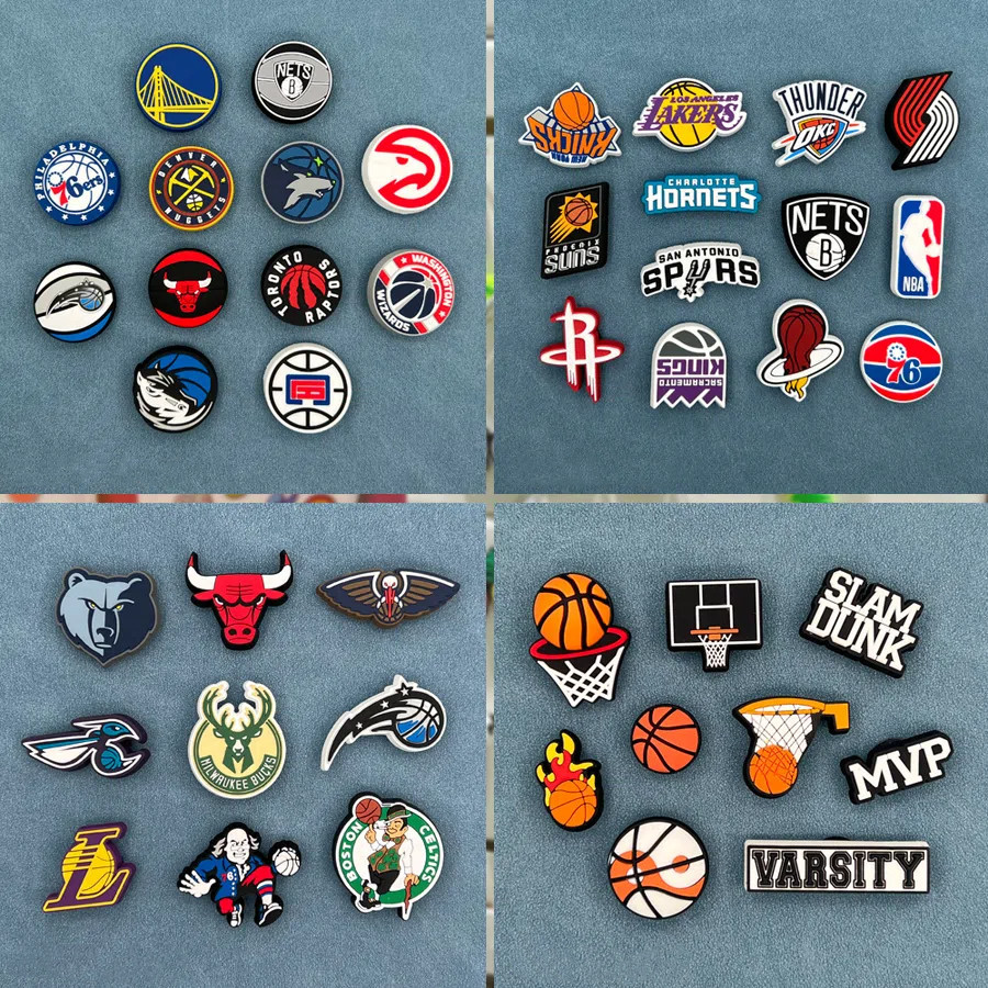 jibbitz crocs team Logo basketball jibbitz crocs ของแทั crocs jibbitz ...