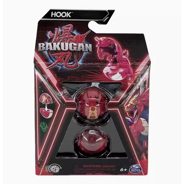 Bakugan Battle Brawlers Gen 3 Wave 3 Red HOOK Dragonoid ใหม่ 2024 ...