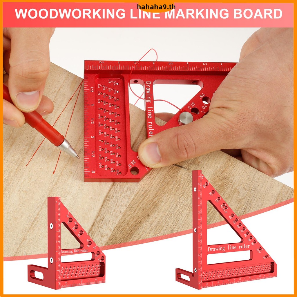 Speed Squares Ruler ไม้บรรทัดสามเหลี่ยม Miter แบบพกพาที่แม่นยําสําหรับ ...