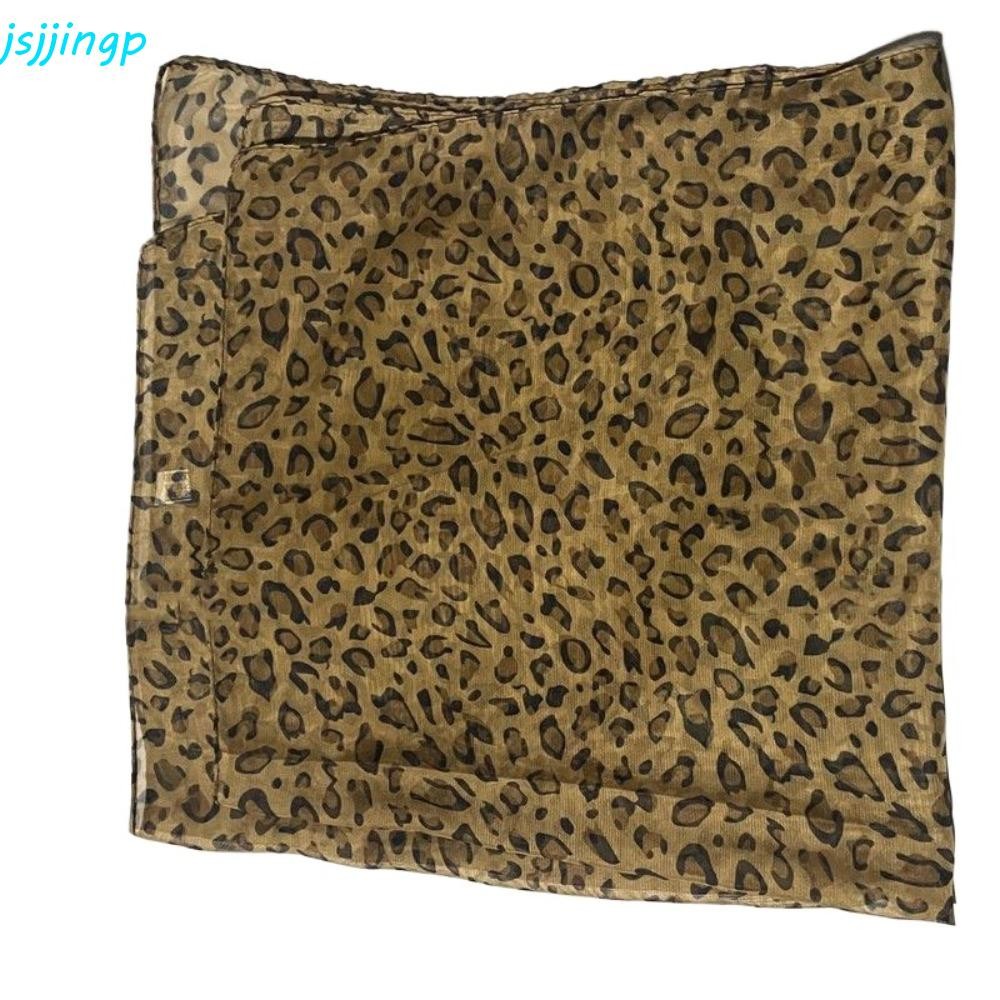 Jsjjingp เสือดาวพิมพ์ Turban, ผมวง Y2k พิมพ์ Headscarf, Simple ...