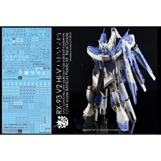 Yan GHOST RG RX-93-V2 HI-v HI-v HI NU WATER SLIDE DECAL (YANGR003) | Shopee Thailand