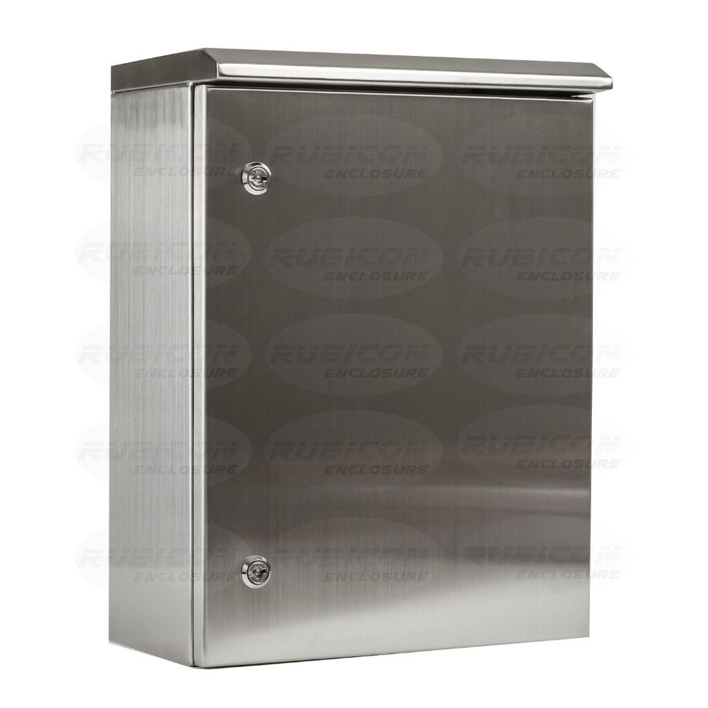 RBN-09 ตู้คอนโทรลสแตนเลส ฝา 1 ชั้น มีหลังคาตรง Size : W450 x H600 x ...