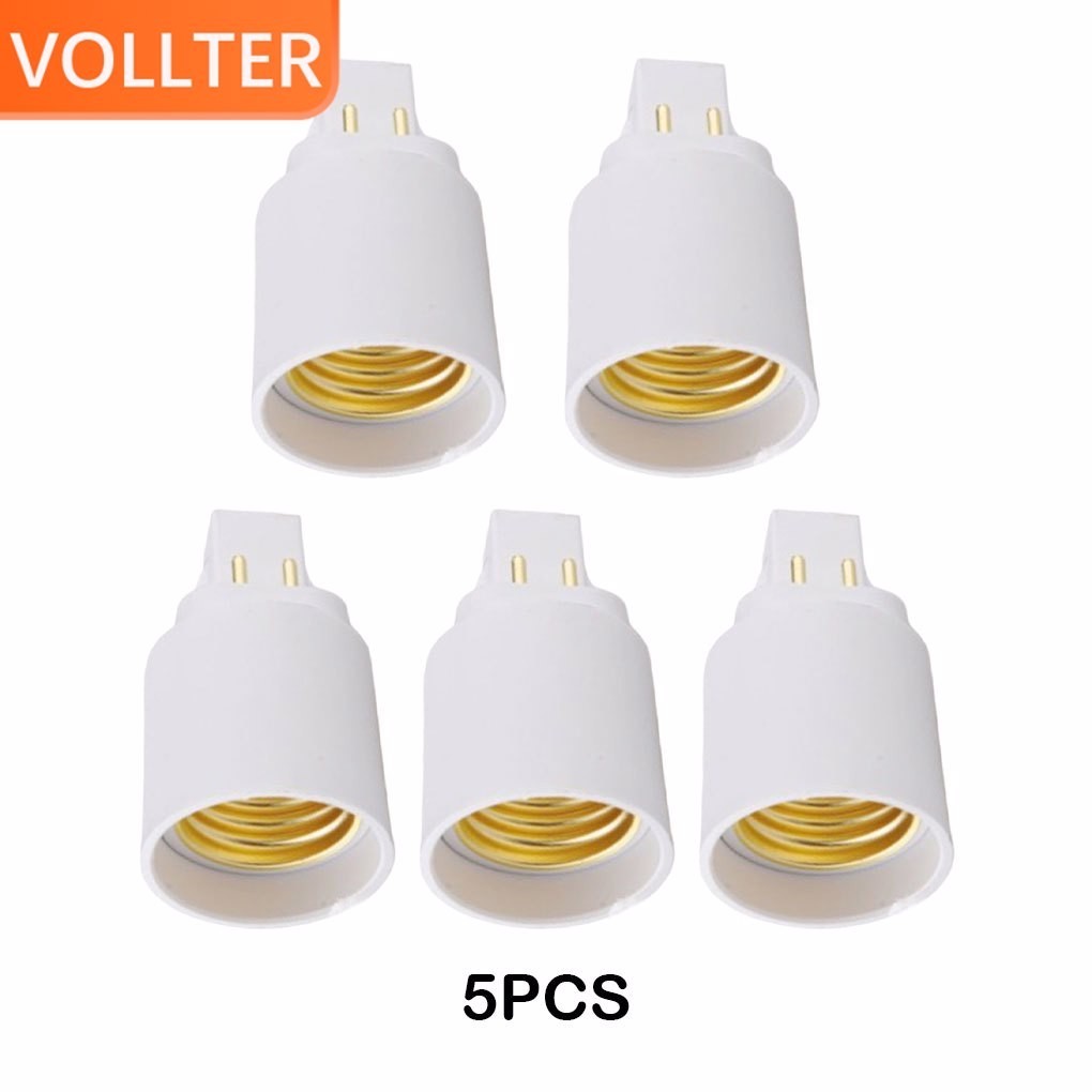 อะแดปเตอร์แปลงฐานโคมไฟ G24 เป็น E27 สําหรับโคมไฟบ้าน 5 ชิ้น ต่อชุด ...