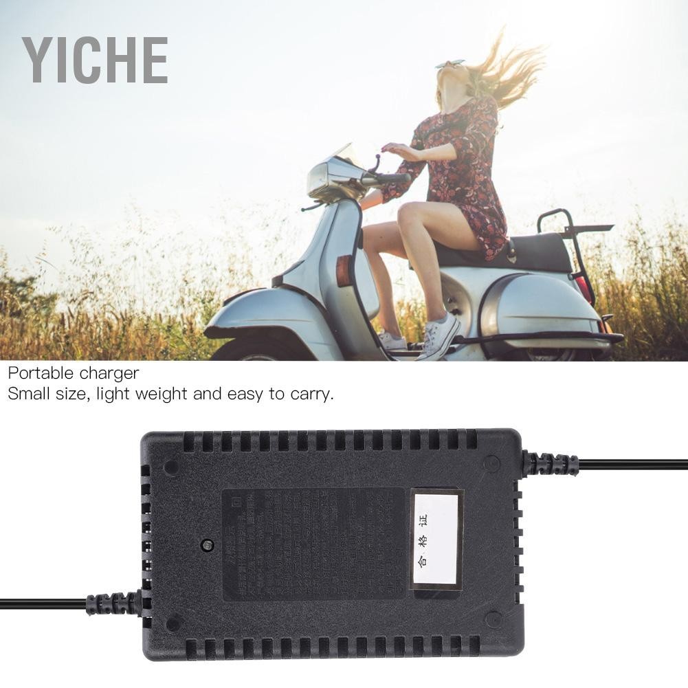 YiChe เครื่องชาร์จแบบพกพา 36V 20AH 2.5A พร้อมไฟแสดงการชาร์จสำหรับรถจักรยานไฟฟ้า CN 220V ...