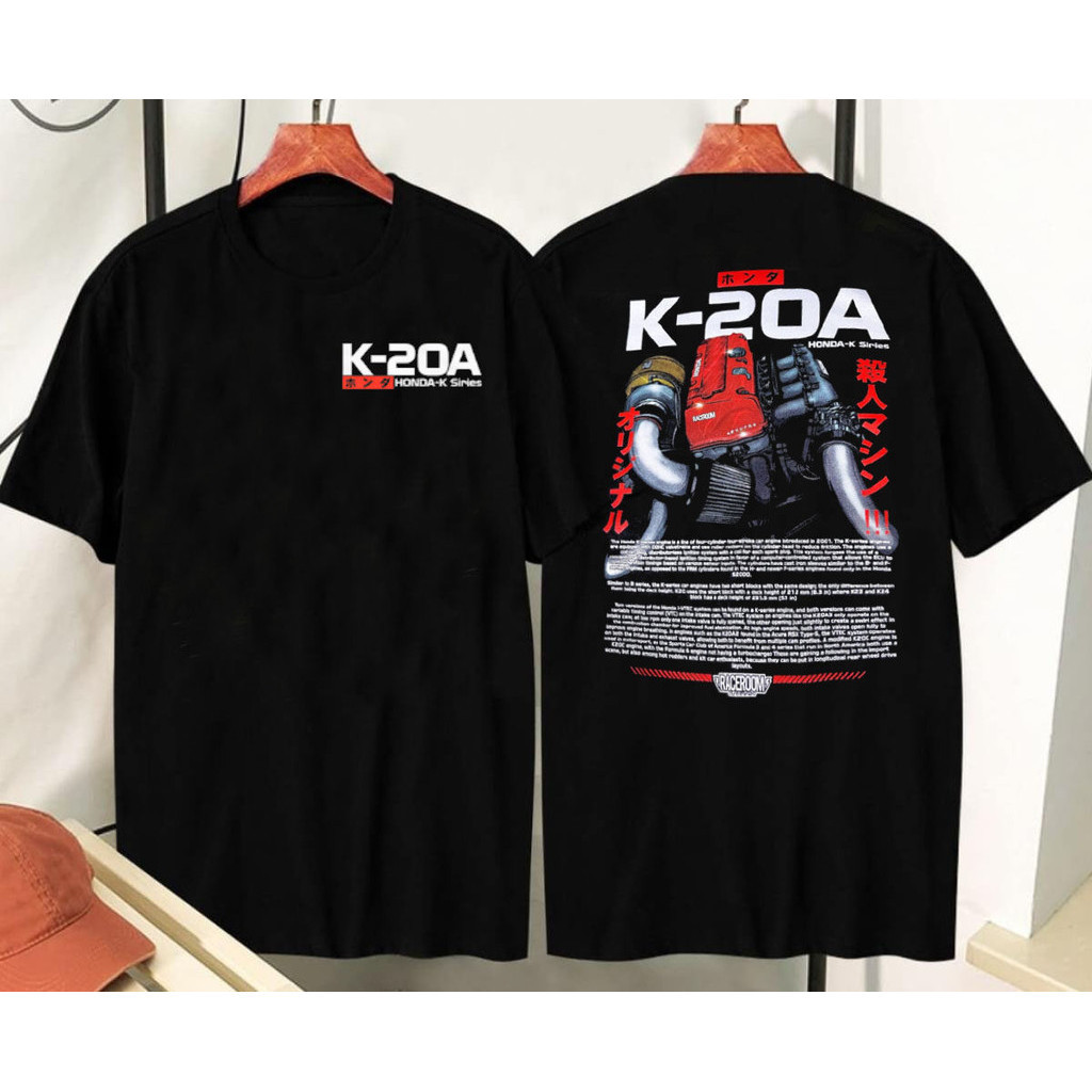 RACEROOM เสื้อยืดคอกลม สีดำ ไม่ย้วย Cotton100 Honda- S-5XL | Shopee Thailand