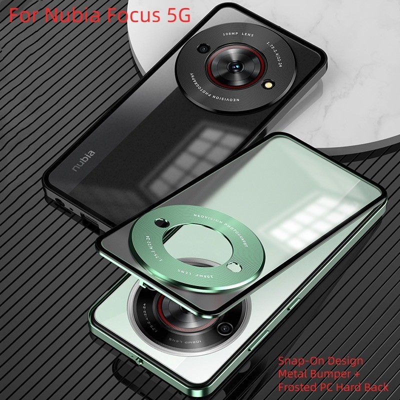 Luxury Snap-On Design Locked/Unlocked Magnetic Frosted PC กลับกรอบโลหะ ...