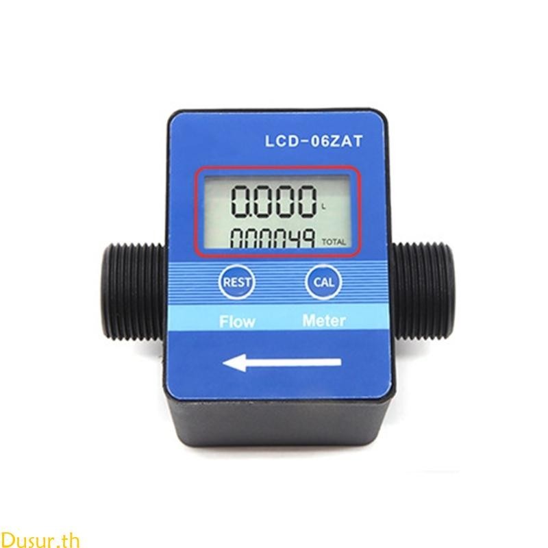 Dusur Turbines Water Flowmeter จอแสดงผลดิจิตอล Water Flow Meter 2 3-3 ...