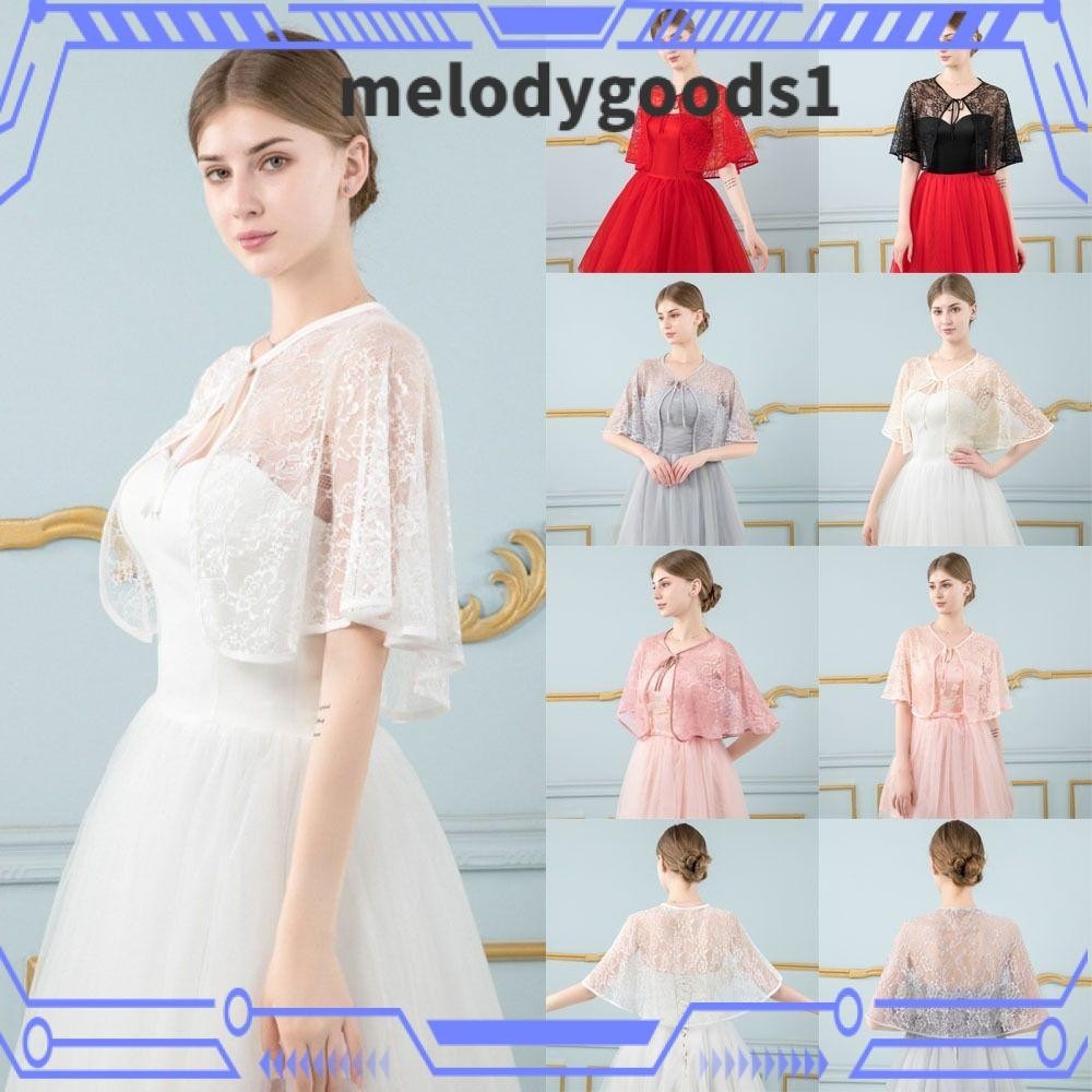 Melodygoods1 เจ้าสาวผ้าคลุมไหล่ผู้หญิงอุปกรณ์จัดงานแต่งงาน Soft Cape ...