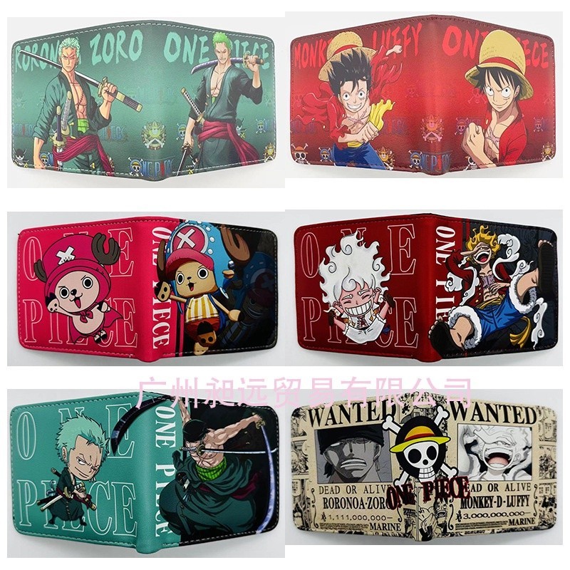 ONE PIECE Anime Wallet Luffy Coin Money Clips Roronoa Zoro Purse ...