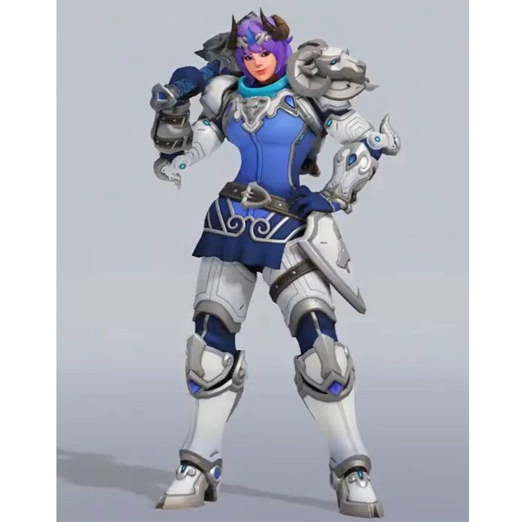 1:1คอสเพลย์แพะภูเขา Brigeta Overwatch, ชุดเกราะที่สวมใส่ได้ซองหนัง ...