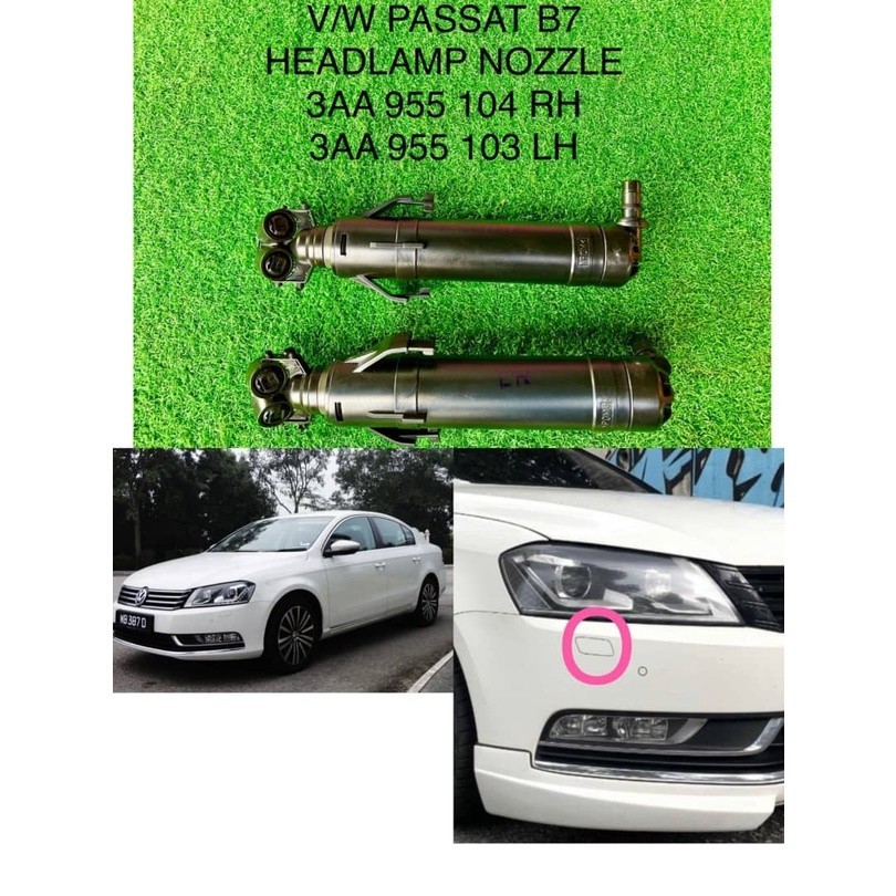 Volkswagen PASSAT B7 TSI HEADLAMP NOZZLE(PRICE FOR 1)อะไหล่รถยนต์ตกแต่ง ...