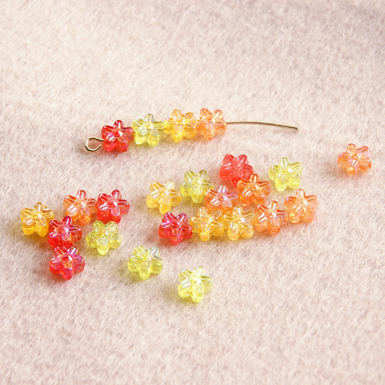 Ab ดอกไม้ที่มีสีสันเรซิ่นญี่ปุ่น DIY 20 ชิ้นน่ารัก Hand-Made วัสดุ ...