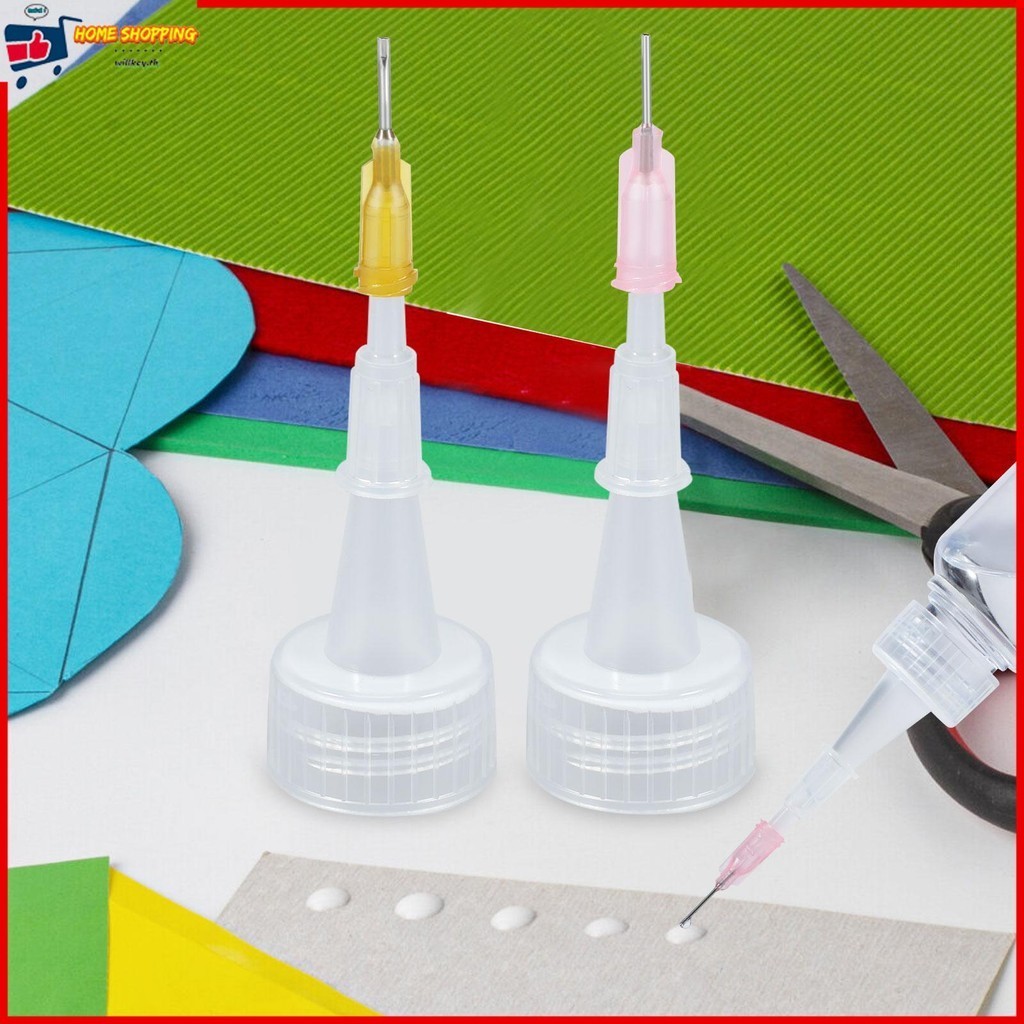 12 ชิ้น Precision Applicator หมวกสําหรับ 2 ออนซ์สีอะคริลิคขวดพลาสติก ...