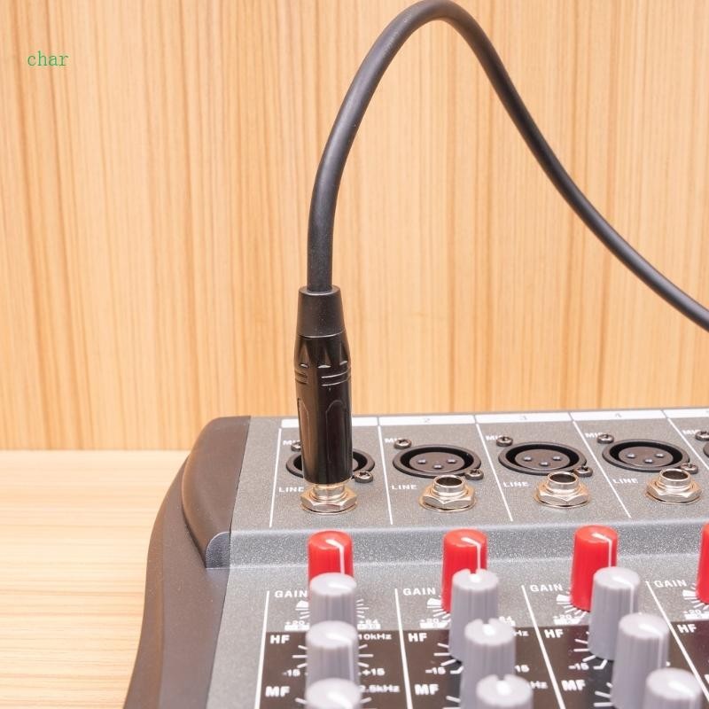 Char Stereo 6 35mm Male to Kanon Male AUX Cord Mixer Microphone Speaker ...