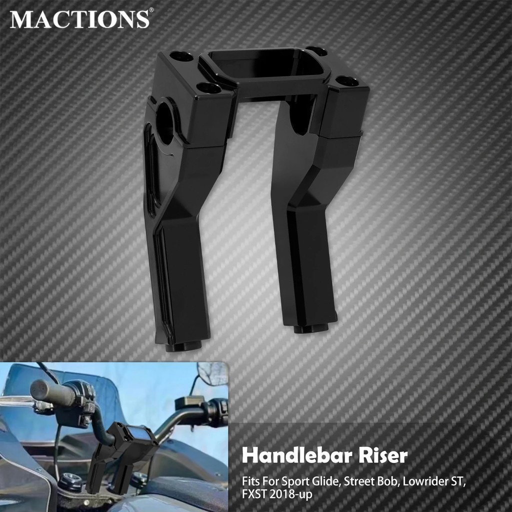 BAMotorcycle 6'' Handlebar Risers Digital Dispaly Handle Bar Clamp ...
