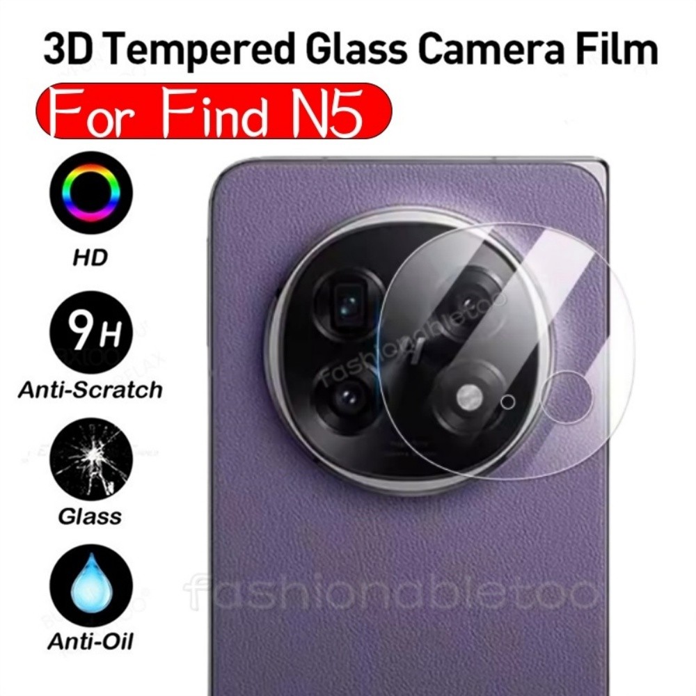 3d เลนส์กล้องกระจกนิรภัยคลุมทั้งหมดฟิล์มป้องกันสําหรับ Oppo Find N5 N 5 ...