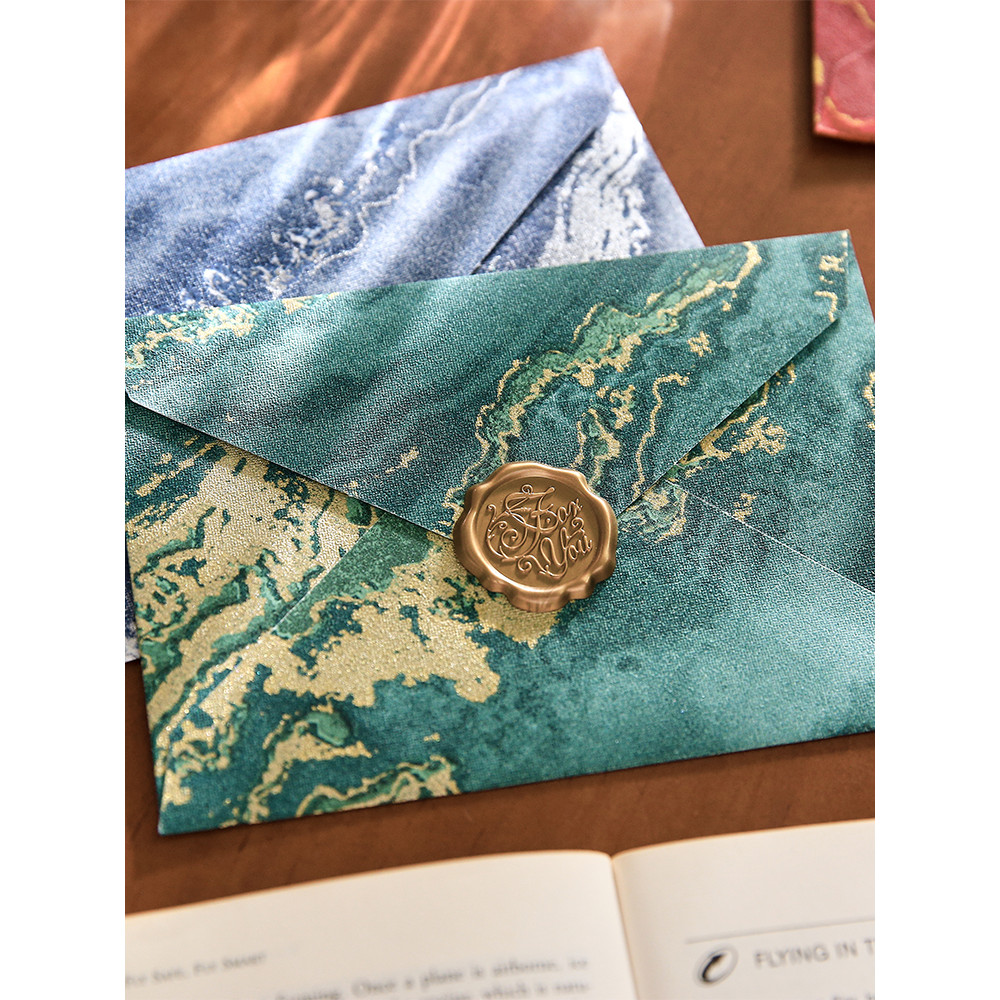 Gilding Embossed Envelope Writing Paper Set Retro Advanced Texture ...