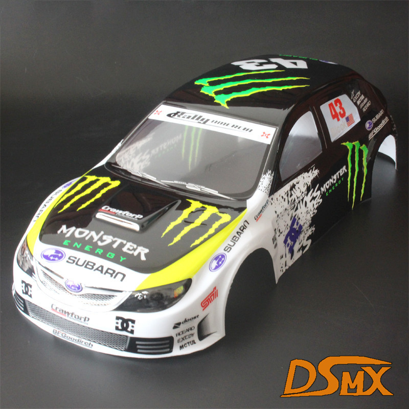 1/10 Flat Running Rally Racing Drift รถ PC WRX10 Subaru STI Ghost Claw ...