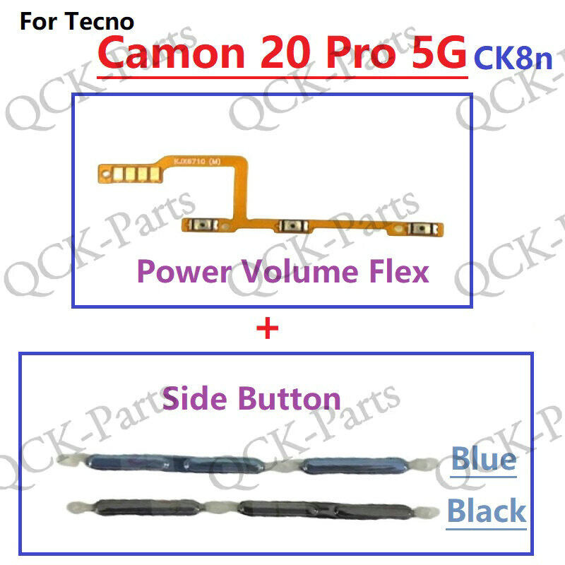 สําหรับ Tecno Camon 20 Pro 5G CK8n สวิทช์ระดับเสียงปุ่มควบคุม Key Flex ...