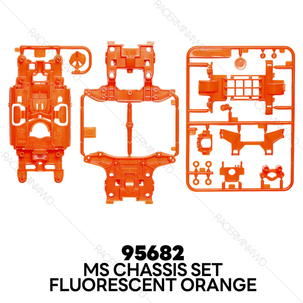 TAMIYA Mini 4WD MS Chassis Set (Fluorescent Orange) 95682 | Shopee Thailand