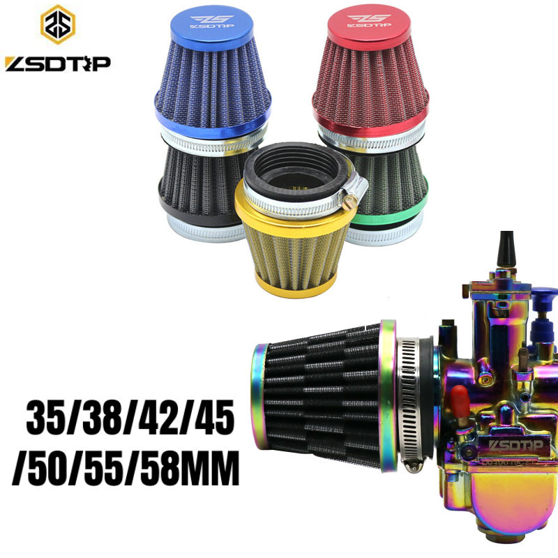 38/42/45/50/55/58mm Motorcycle Air Filter Mushroom Head Carburetor Air ...