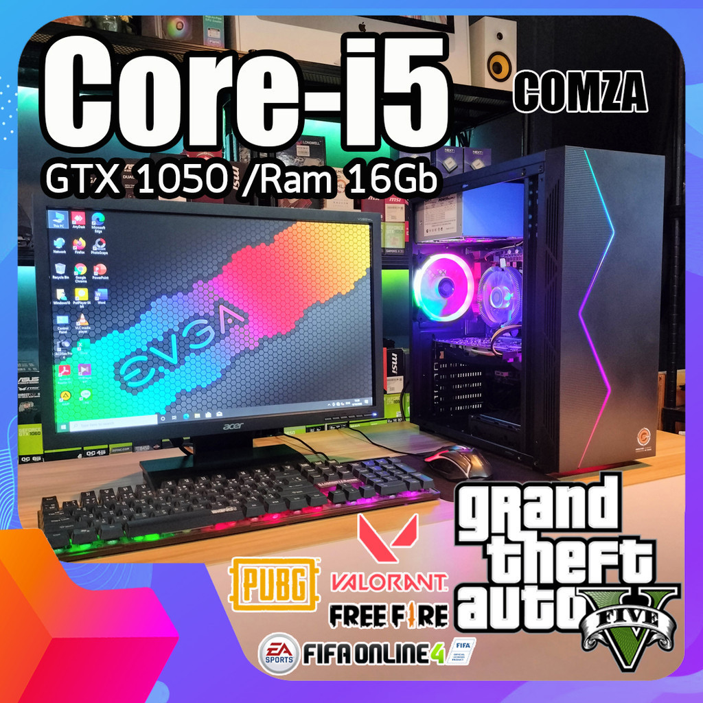 คอมพิวเตอร์ ครบชุด Core i5-4000 /GTX 1050 /Ram 16Gb ทำงาน-เล่นเกมส์ ...