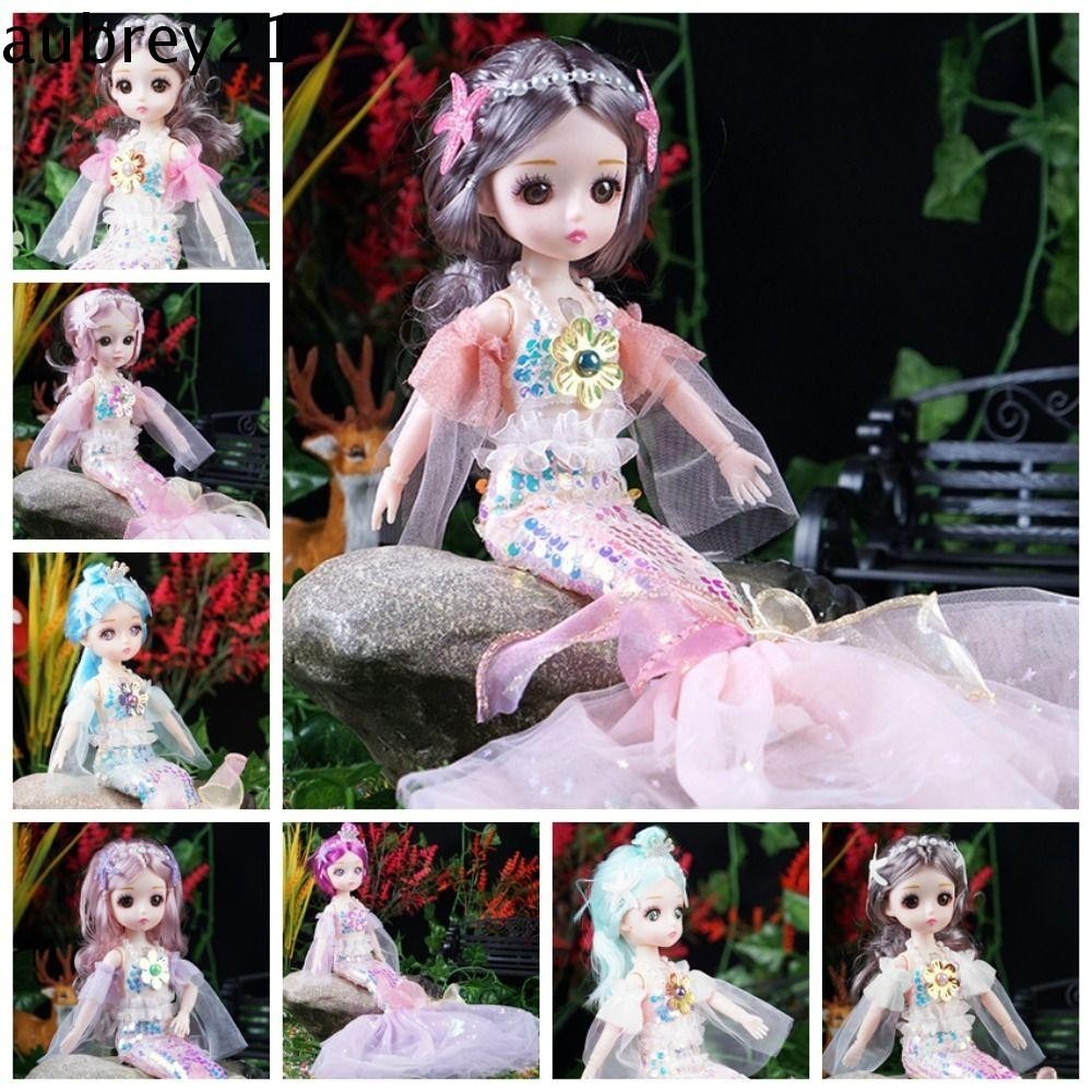 Aubrey1 ตุ๊กตา Bjd นางเงือกจําลองสีสันเคลื่อนย้ายได้ตุ๊กตานางเงือก,ของ ...
