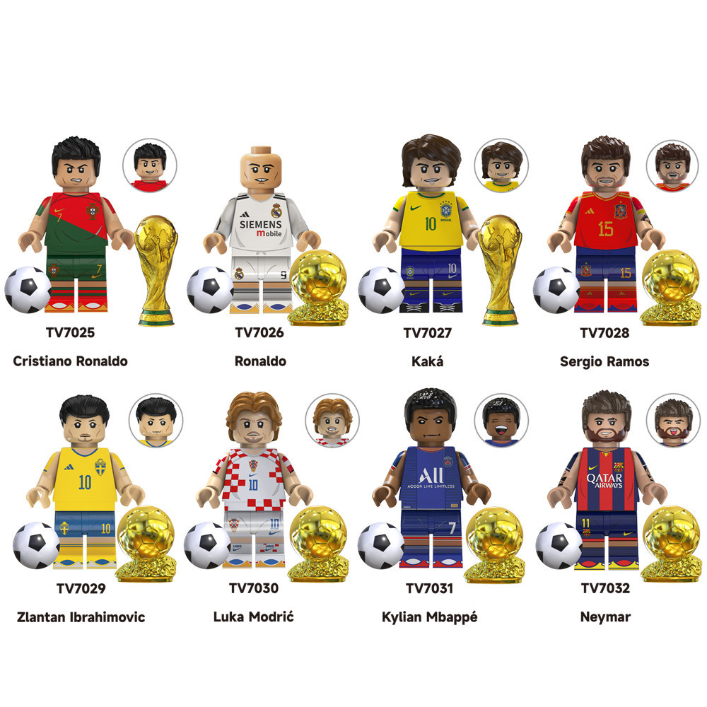 ฟุตบอล Star Cristiano Ronaldo Kaka Idrhimovic Modric Ramos Mbappe ...