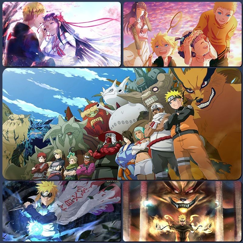Naruto แผ ่ นรองเมาส ์ Naruto อะนิเมะเกมสองมิติแป ้ นพิมพ ์ คอมพิวเตอร ...