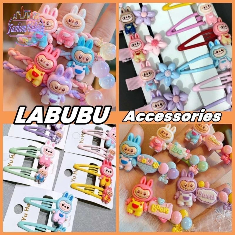 Labubu Hair Pin เครื ่ องประดับผมมอนสเตอร ์ LABUBU การ ์ ตูนพวงกุญแจของ ...