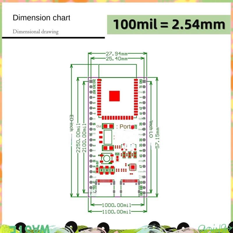 1 ชิ ้ น Esp32 Esp32 S3 Wifi Bluetooth Iot Dual Type C Development Board Esp32 C6 Devkitc 1