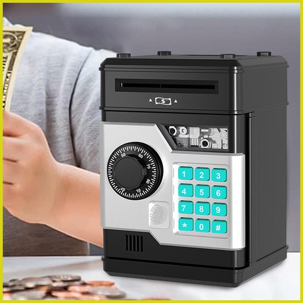 Mini Atm Bank Machine Auto Scroll กระดาษกล่องเงินเหรียญ Banks ของเล่น ...