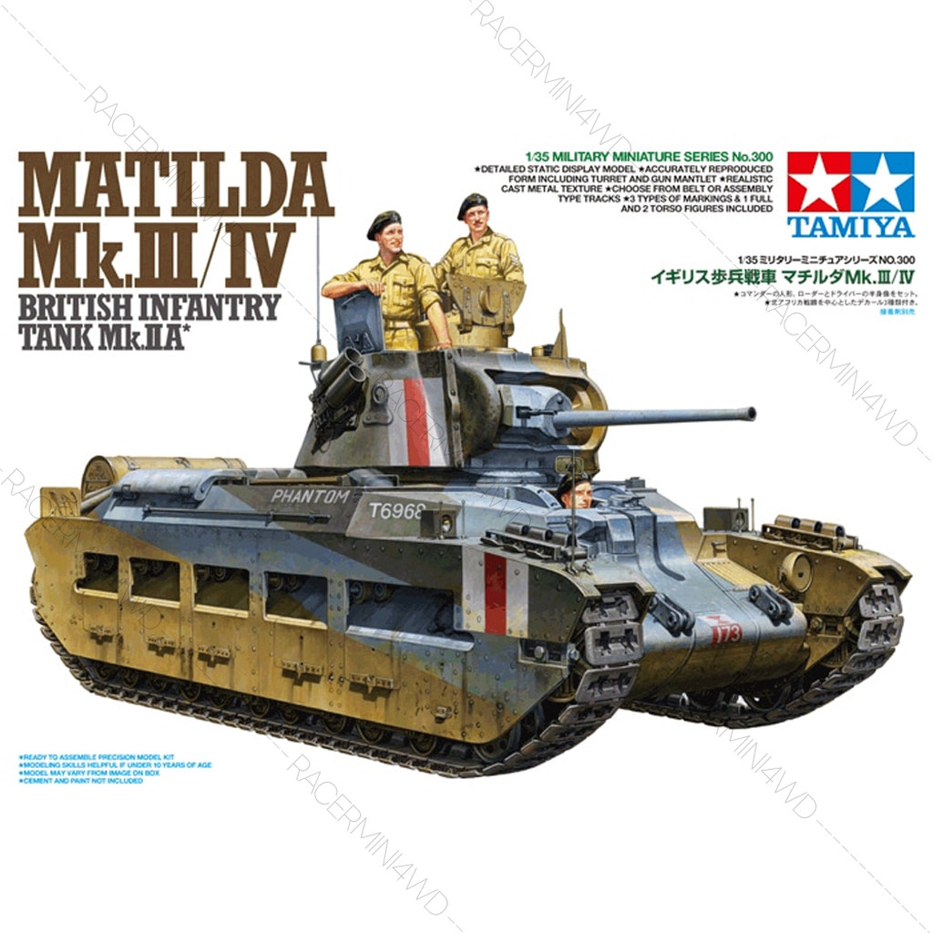 TAMIYA 35300 1/35 Matilda Mk.III/IV British Infantry Tank Mk.II A* ...