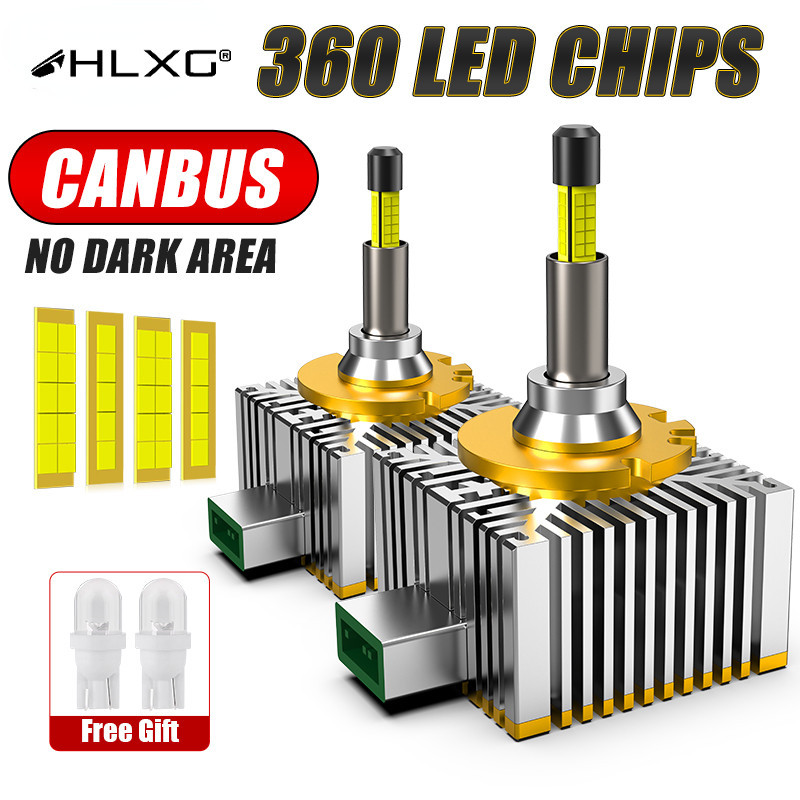3d D1S D3S LED Canbus ไฟหน้าหลอดไฟสําหรับเลนส์ D2S D3S 360 LED HID Xenon D2R D4R D1R D3R Turbo ...