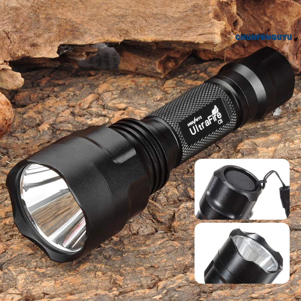 [CFGY]Aluminium Alloy กันน้ํา Super Bright ไฟฉายแบบชาร์จไฟได้ไฟฉาย ...