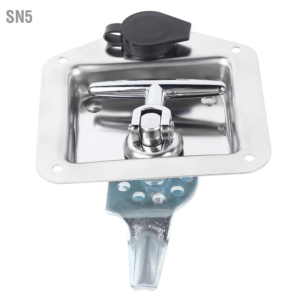 SN5 Stainless Steel Folding T Shape Handle Lock Latch for Truck Trailer ...