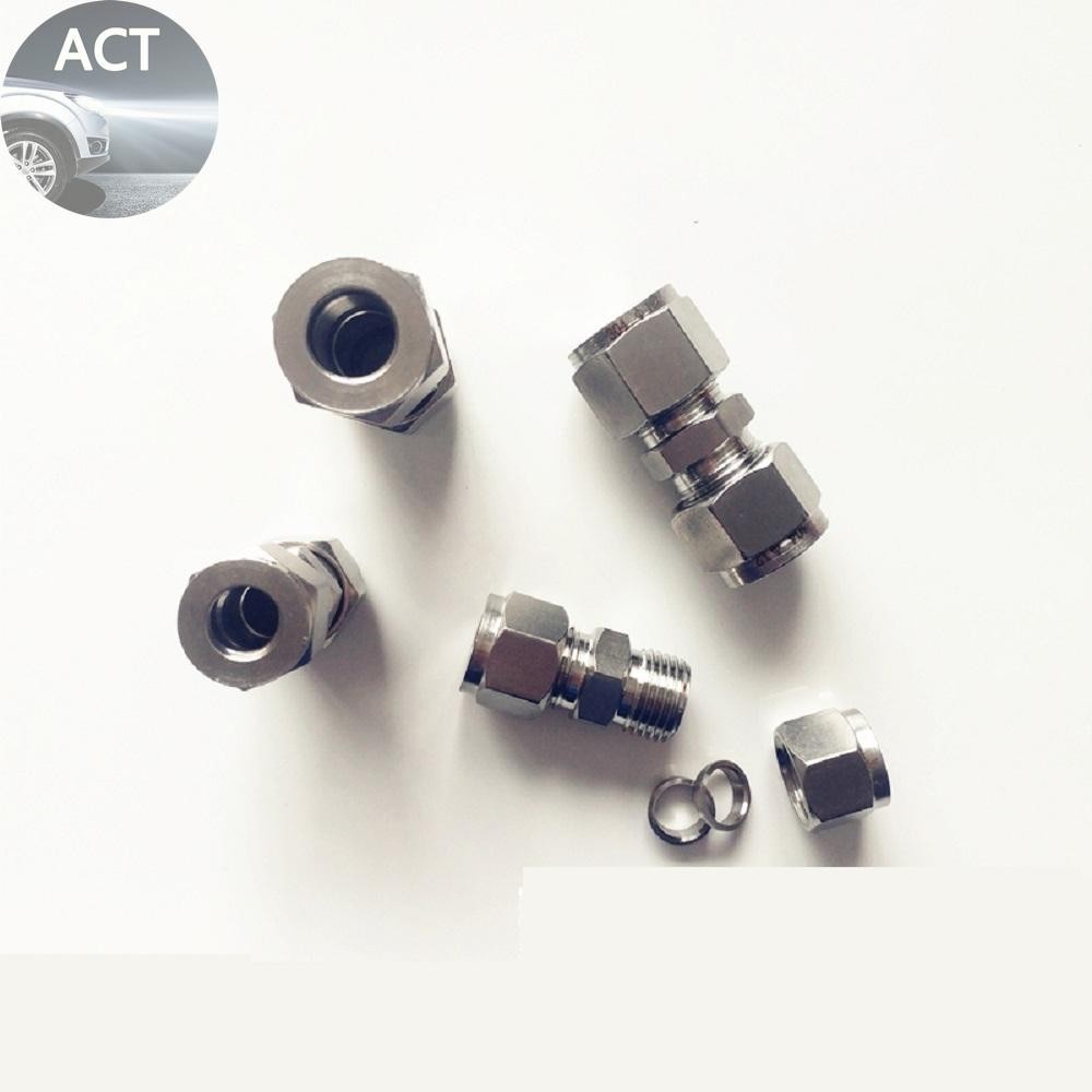 【ACRIVEP-TH】Straight Connector Double Ferrule Adapter Stainless Steel ...