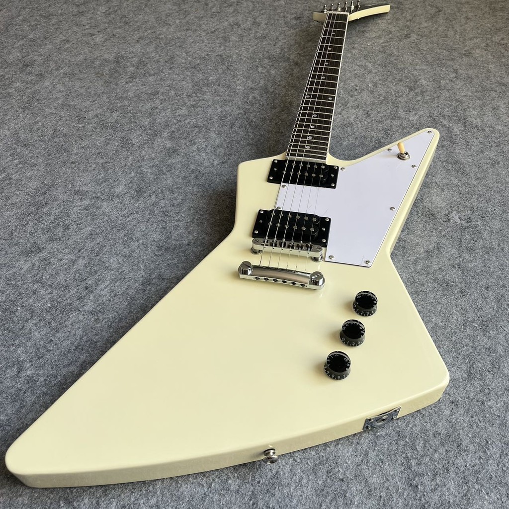 Custom Gibson Explorer กีตาร์ไฟฟ้า Humbucker รถกระบะครีม Body 22 Fret ...